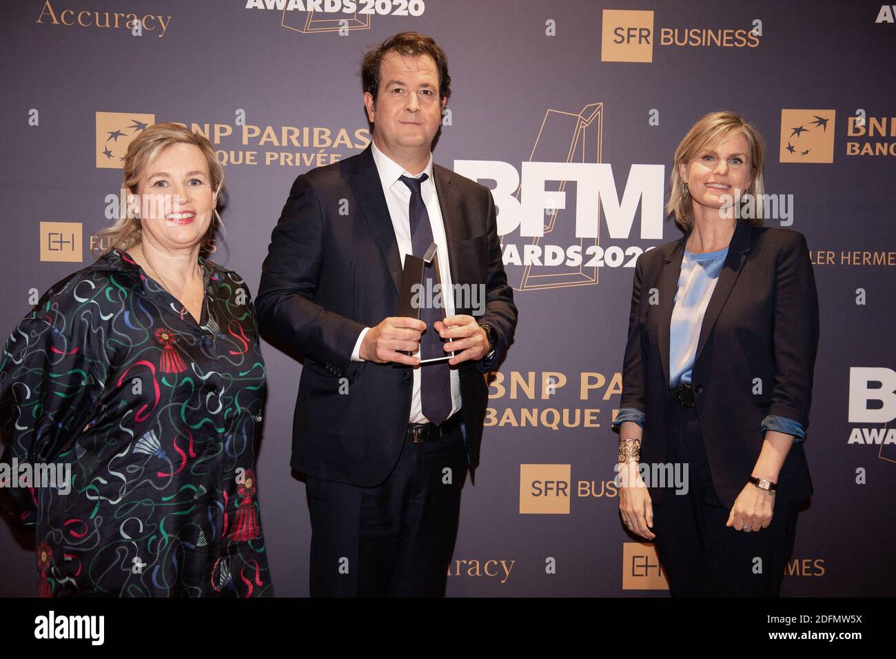 Chairman of Biomerieux, Alexandre Merieux poses after receiving the ...