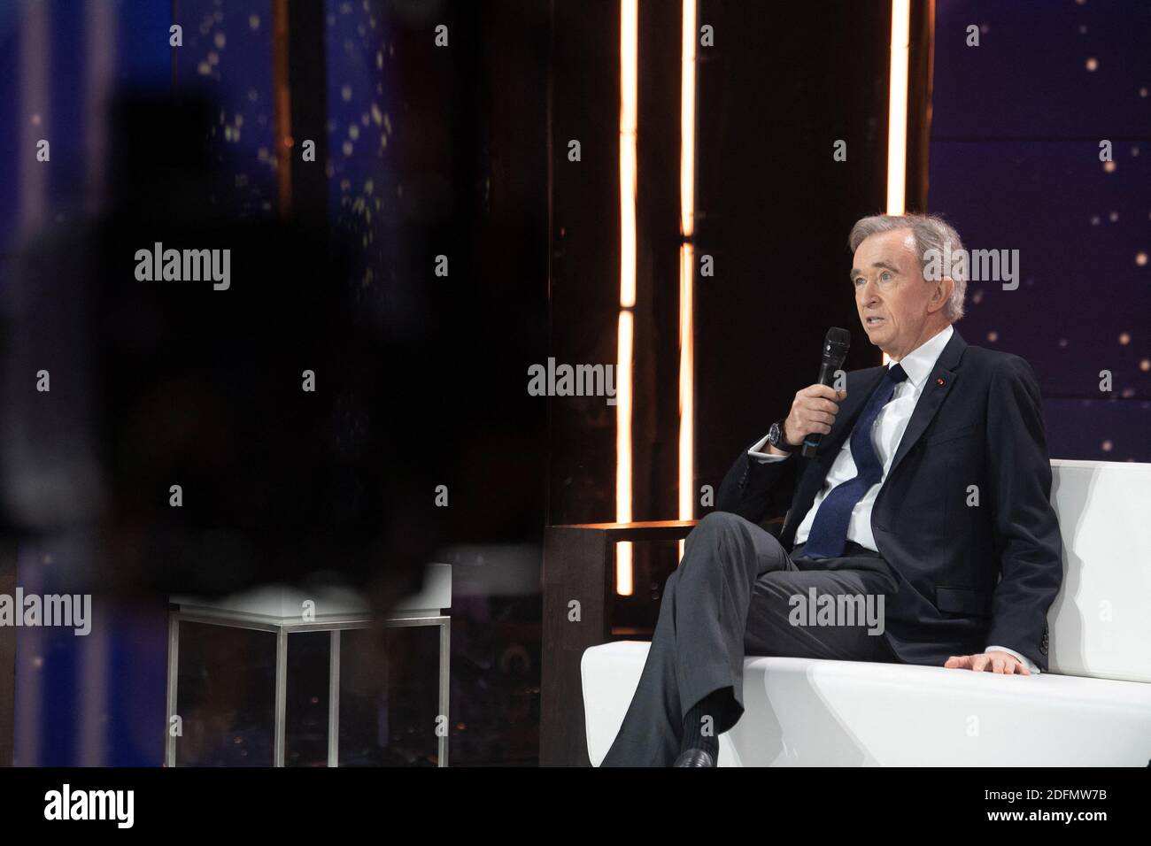 Chairman of LVMH, Bernard Arnault attends the BFM Awards 2020 ceremony ...