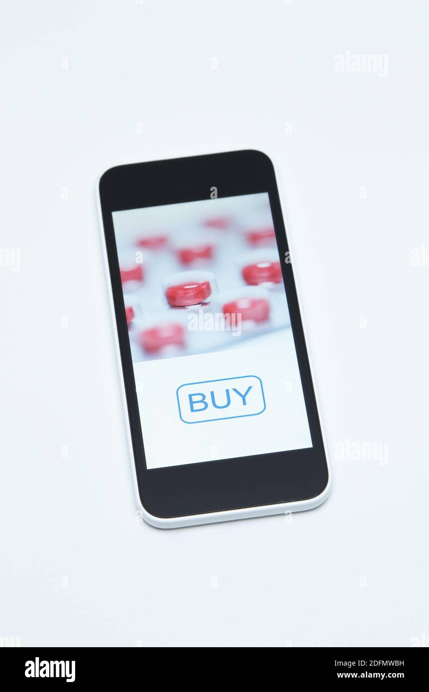 Mobile screen drugs hi-res stock photography and images - Alamy