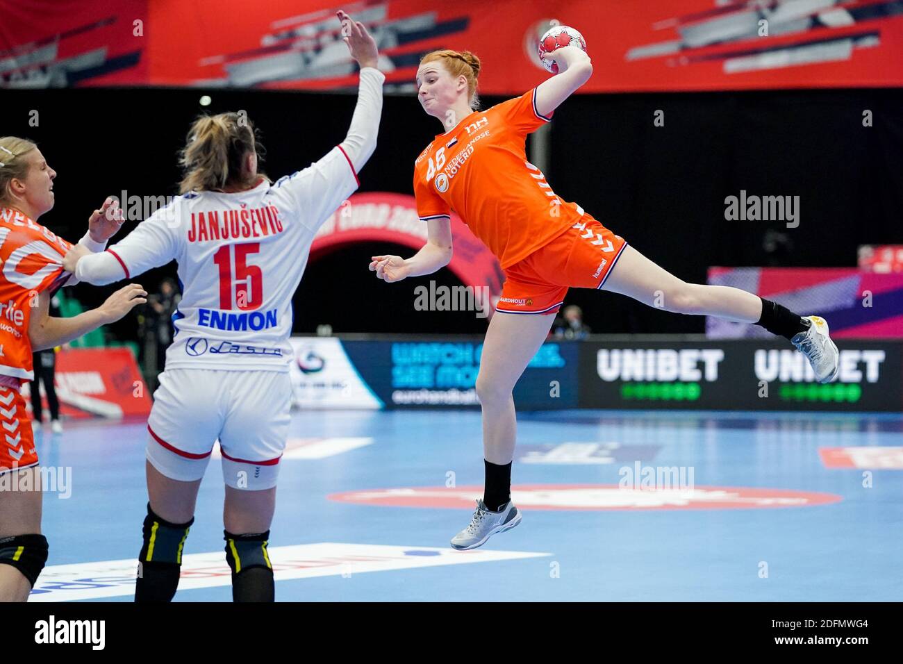 KOLDING, DENMARK - DECEMBER 5: Dione Housheer #48 of Netherlands during ...