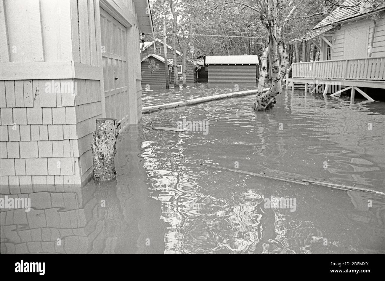 Flooding during June 1975 caused extensive water damage to the Waterton ...