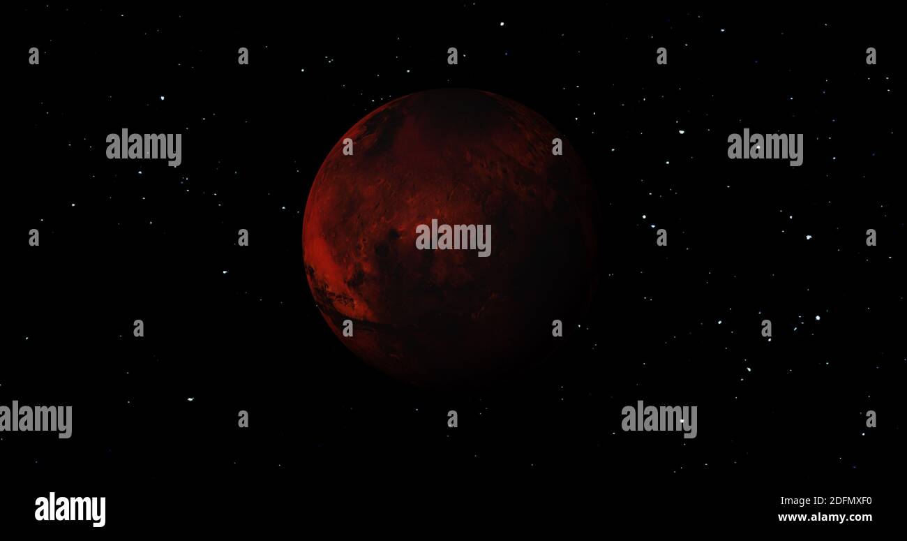 Sky View Of Planet Mars