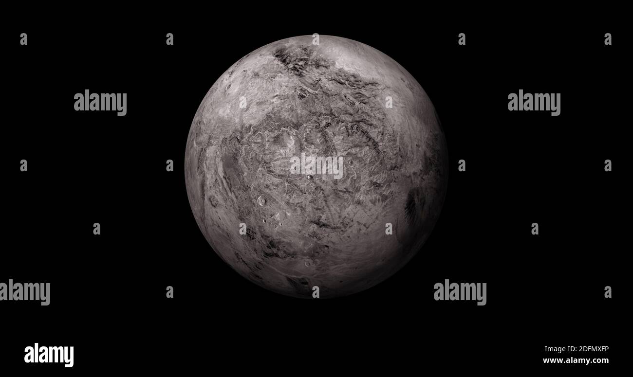 fictional Planet Haumea sun rise in dark background with stars. front ...