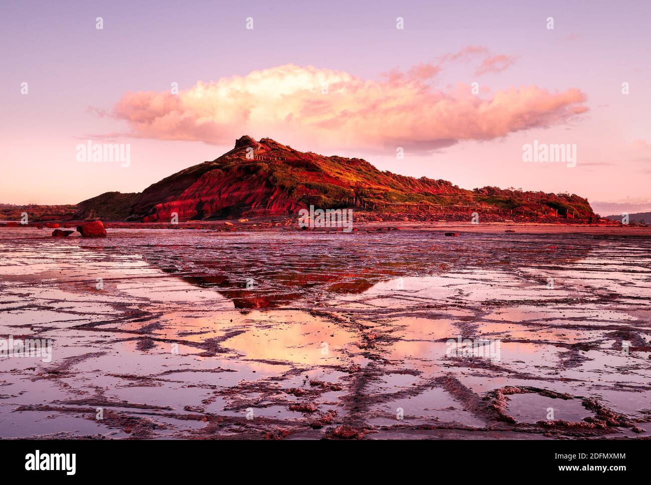 The Headland at Sunrise Stock Photo - Alamy