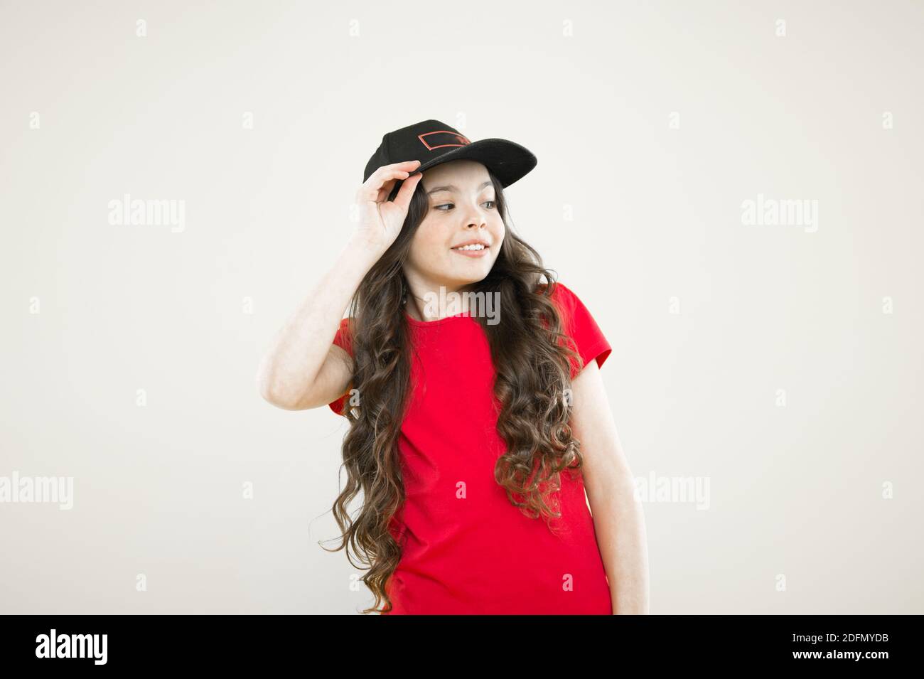 Fashionable little girl wearing cap hi-res stock photography and images ...