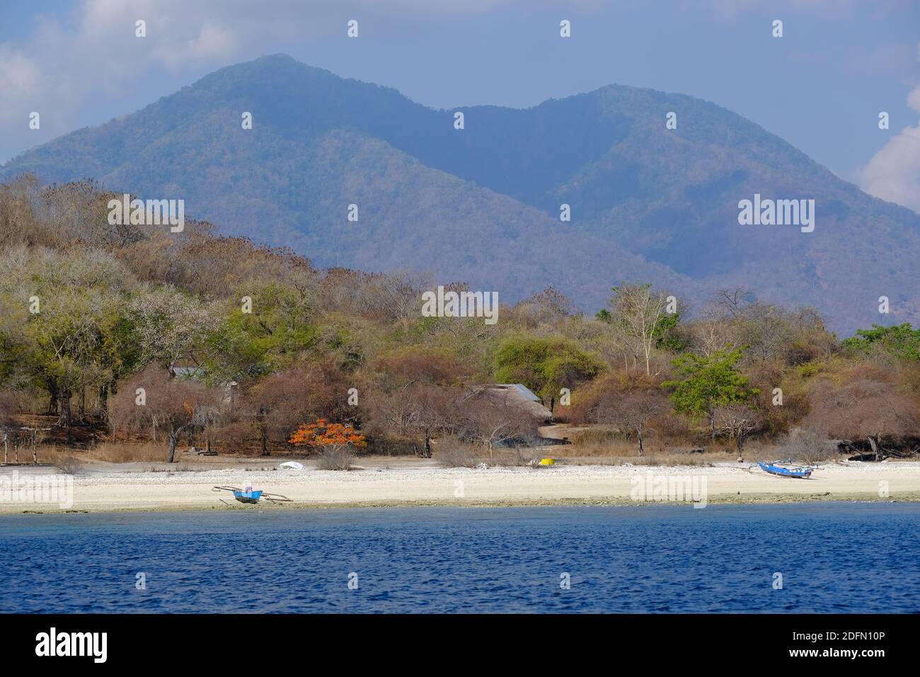 Indonesia Alor - Colorful coastal landscape on Nuhakepa Island Stock ...