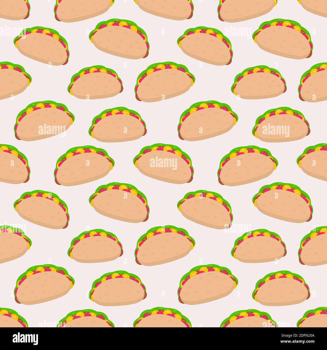 taco food seamless pattern vector illustration Stock Vector Image & Art ...