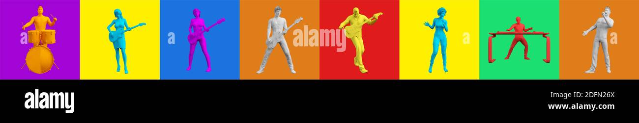 Music Training Classes for Musical Instruments and Singing Stock Photo ...