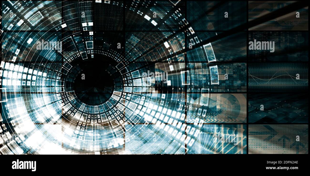 Digital Abstract Data Media As a Art Stock Photo - Alamy