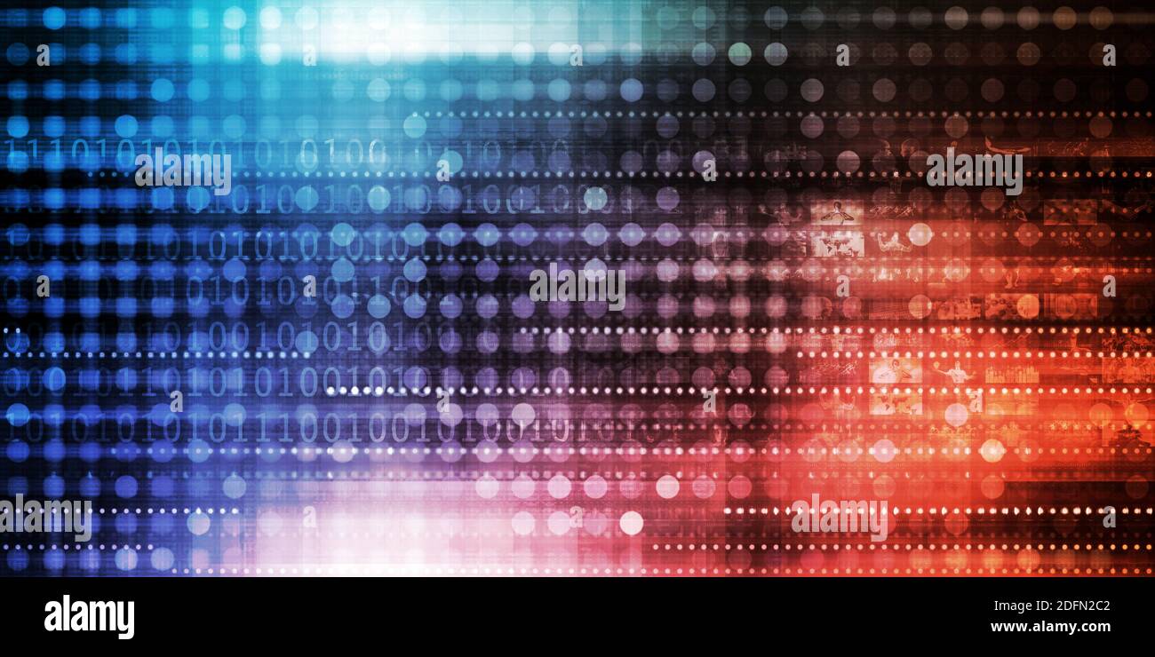 Data Network on a Corporate System as Art Stock Photo - Alamy