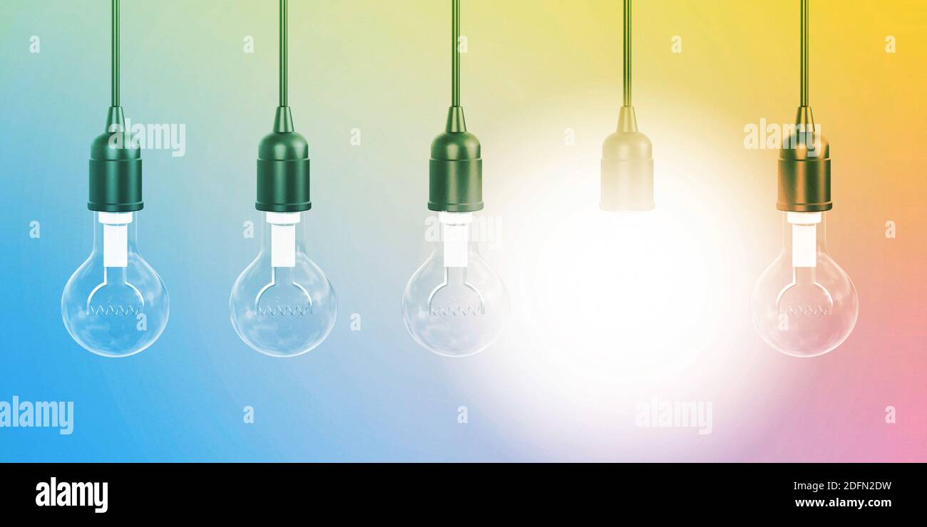 Lightbulb Background for Creativity Concept Art Abstract Stock Photo ...