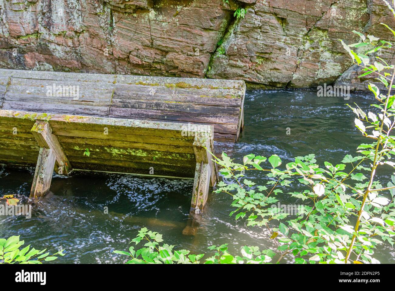 Hawk Lake Log Chute Algonquin Highlands Haliburton County Ontario ...