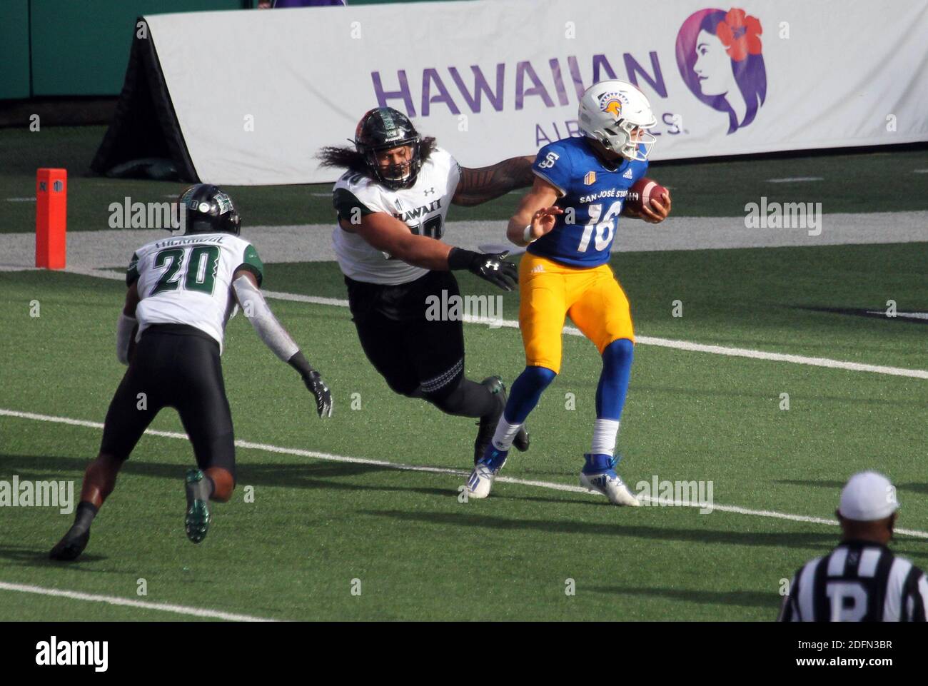 December 5, 2020 - San Jose State Spartans quarterback Nick Nash #16 ...
