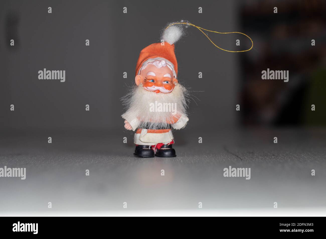 Ded Moroz toy with a white beard and in a red hat and suit Stock Photo ...