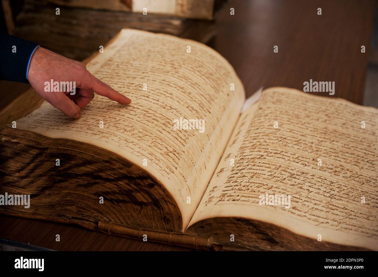 Old medieval books Stock Photo - Alamy