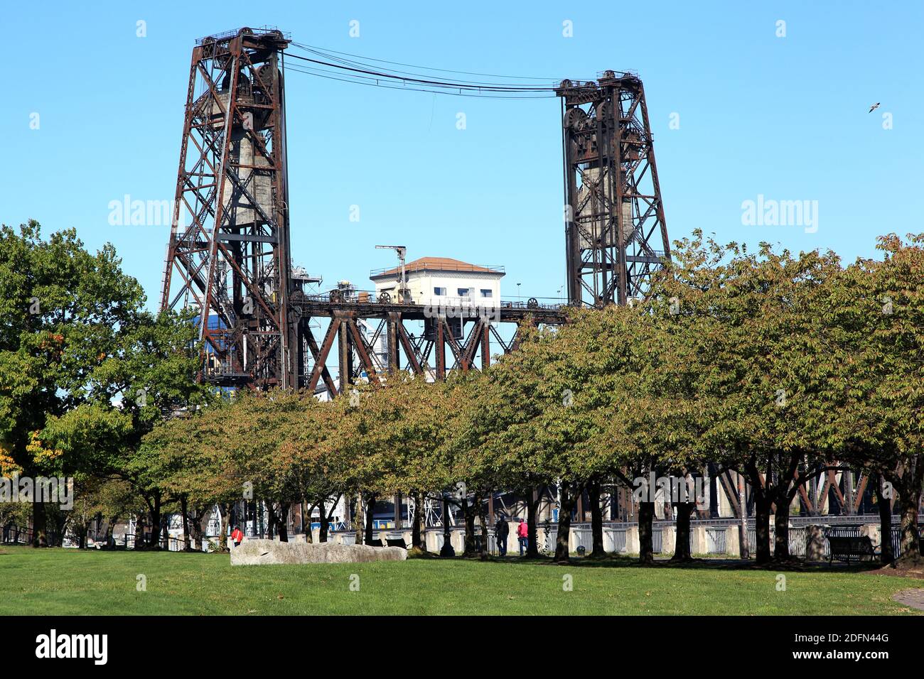 Portland, City of Bridges: Steel Bridge Stock Photo - Alamy
