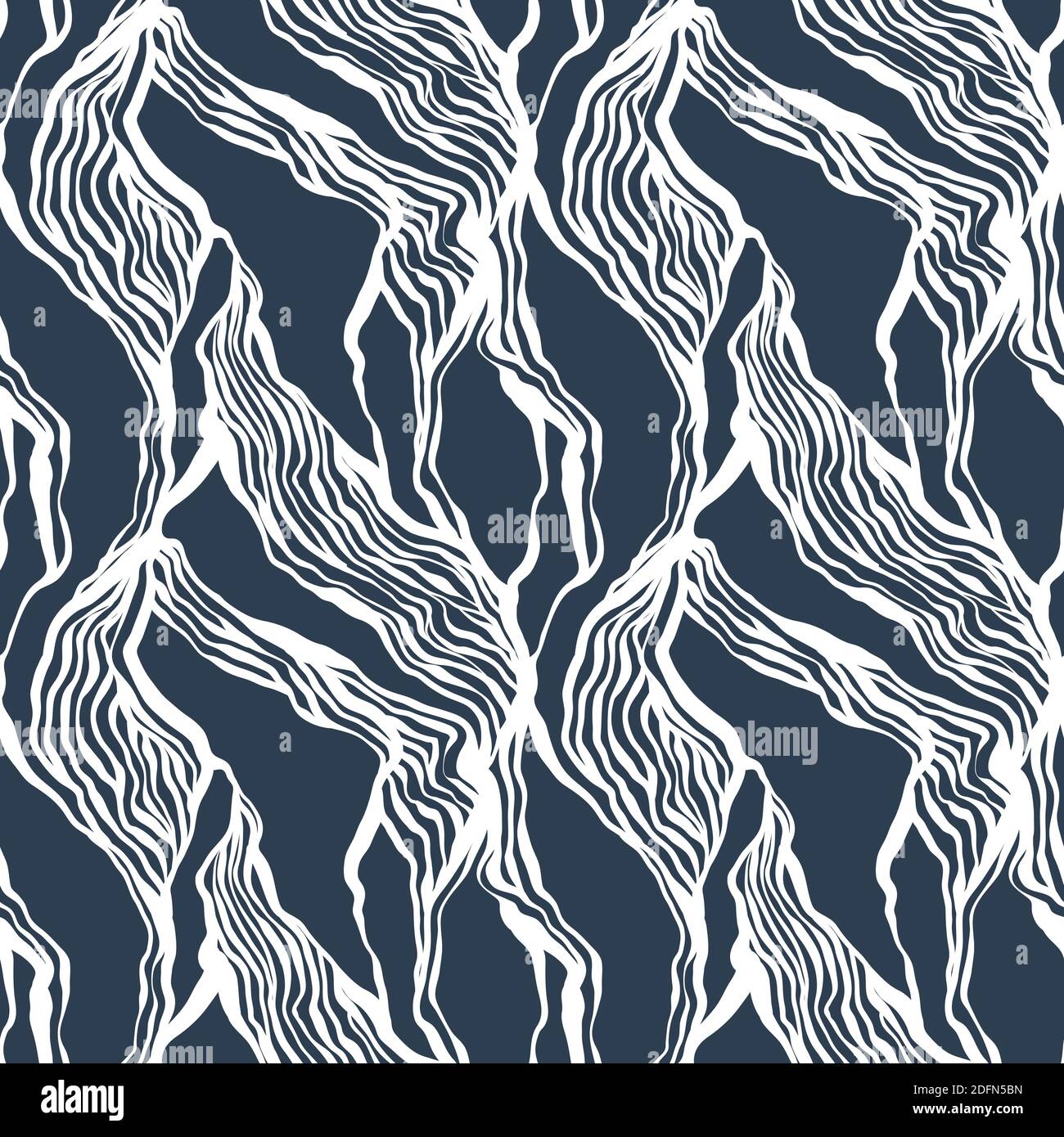 Seamless hand drawn ink pattern. Creative endless background with blots ...