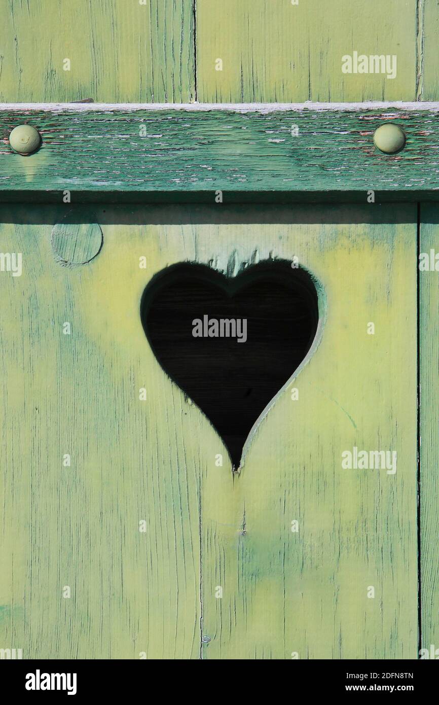 Detail of shutter, Swiss mountain hut, Switzerland Stock Photo - Alamy