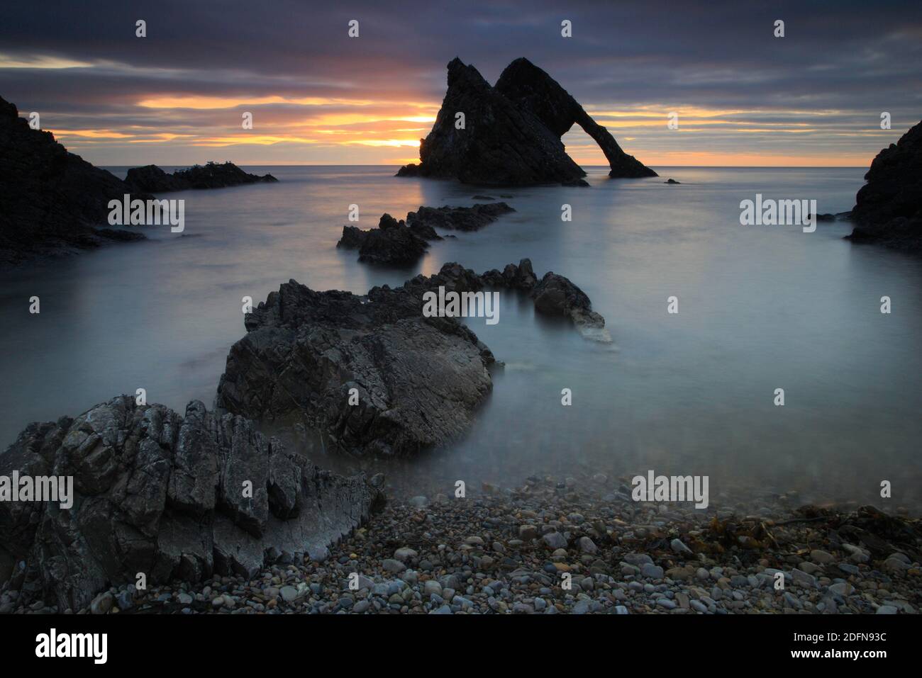 Bow Fiddle Rock, Scotland, Great Britain Stock Photo - Alamy