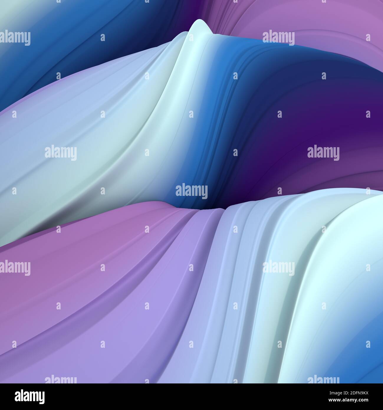 3d rendered abstract cool color smooth square background illustration ...