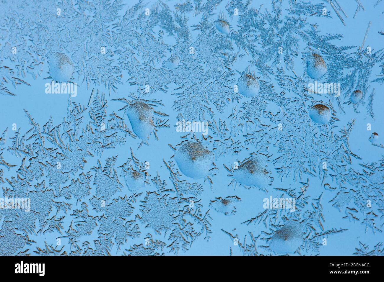 Ice on window pane, Switzerland Stock Photo - Alamy