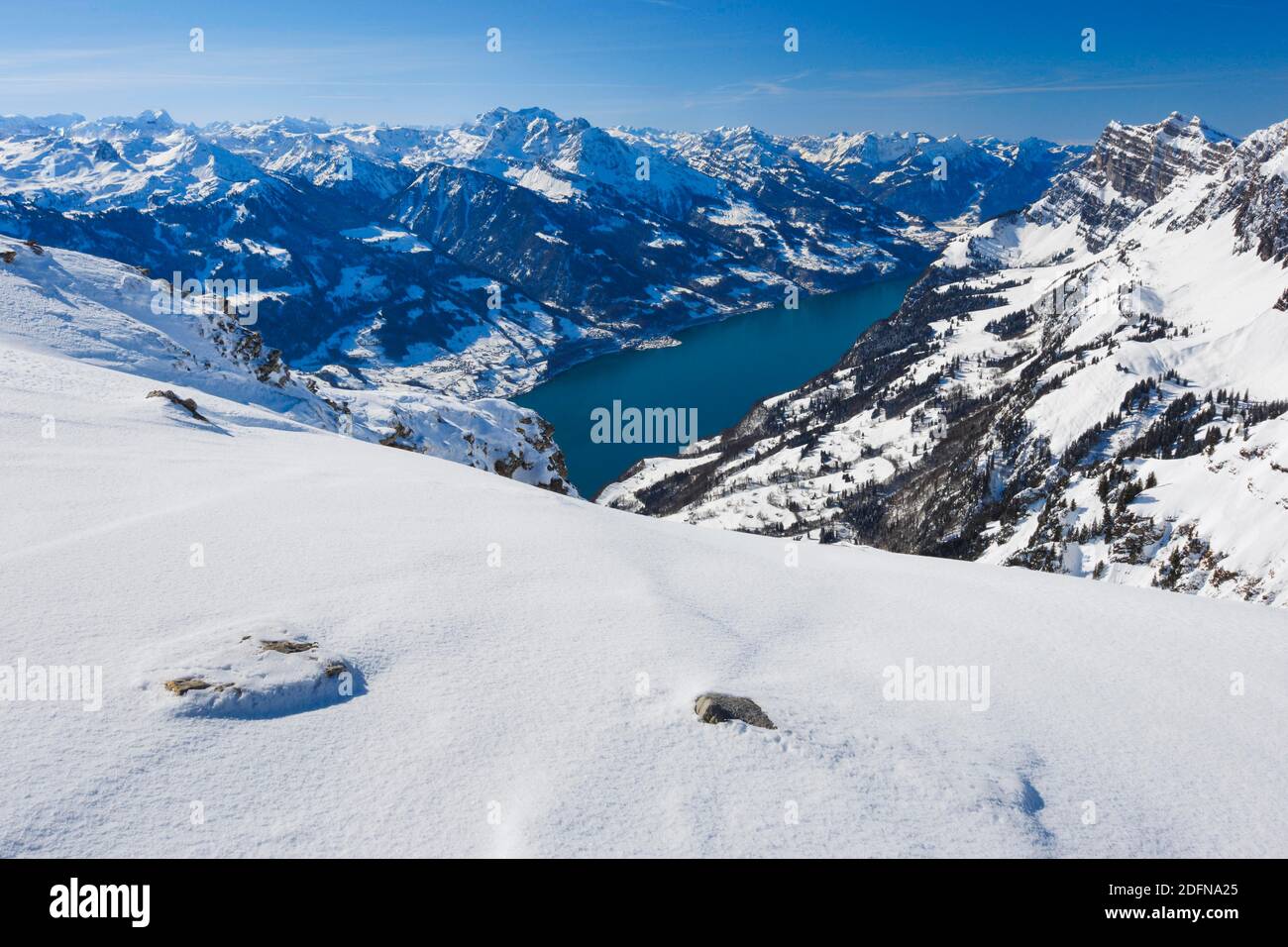 Walensee, Churfirsten, Glarus Alps, Switzerland Stock Photo - Alamy