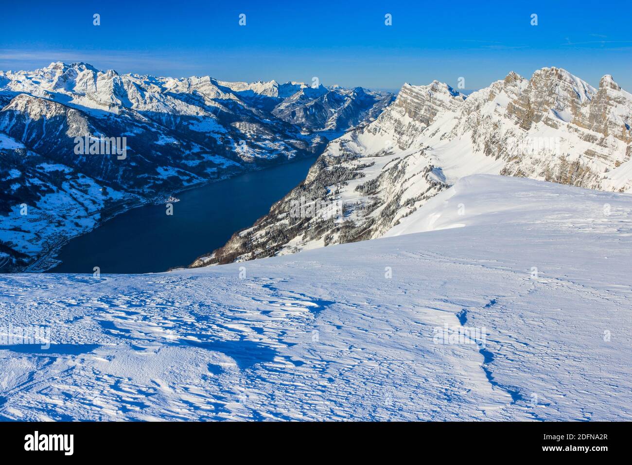 Walensee, Churfirsten, Glarus Alps, Switzerland Stock Photo - Alamy
