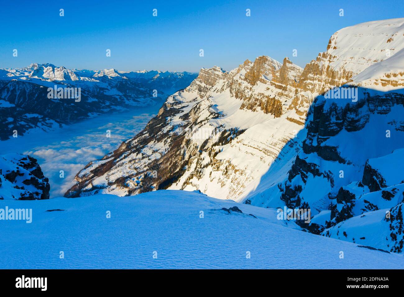 Walensee, Churfirsten, Glarus Alps, Switzerland Stock Photo - Alamy