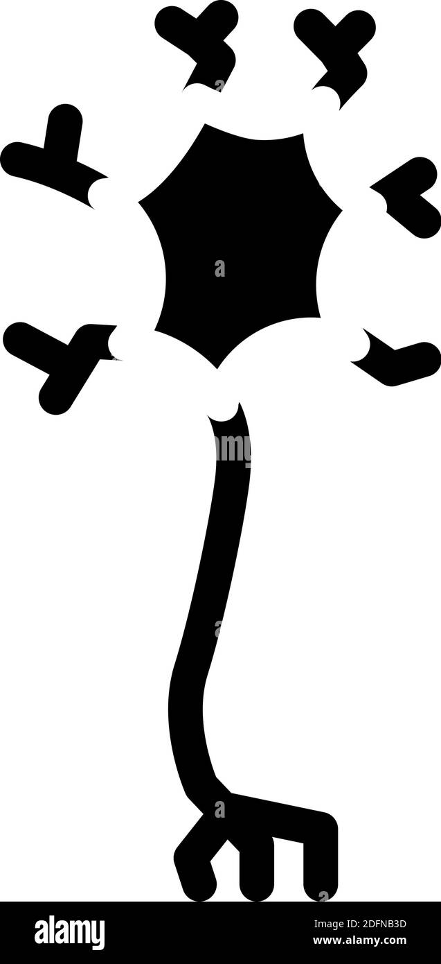 neuropsychology science glyph icon vector illustration black Stock ...