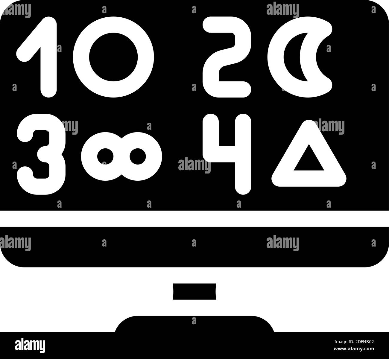 phobia test glyph icon vector illustration black Stock Vector Image ...