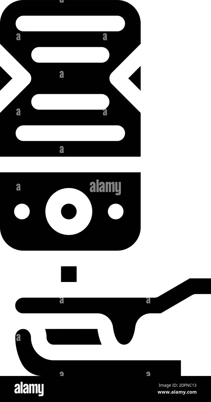 tuner for tuning strings glyph icon vector illustration Stock Vector ...