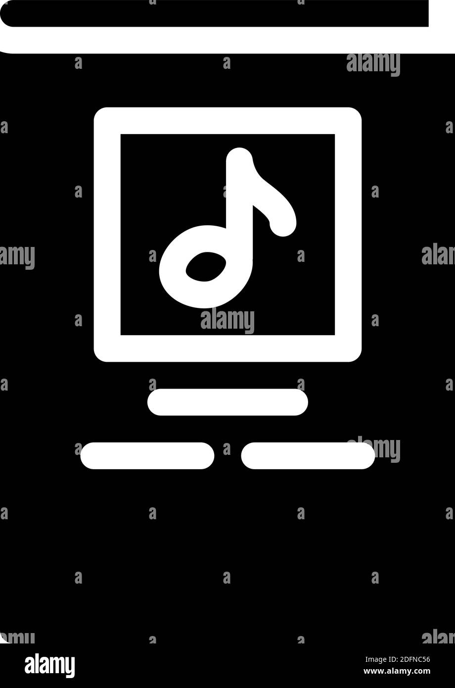 notes book glyph icon vector illustration black Stock Vector Image ...