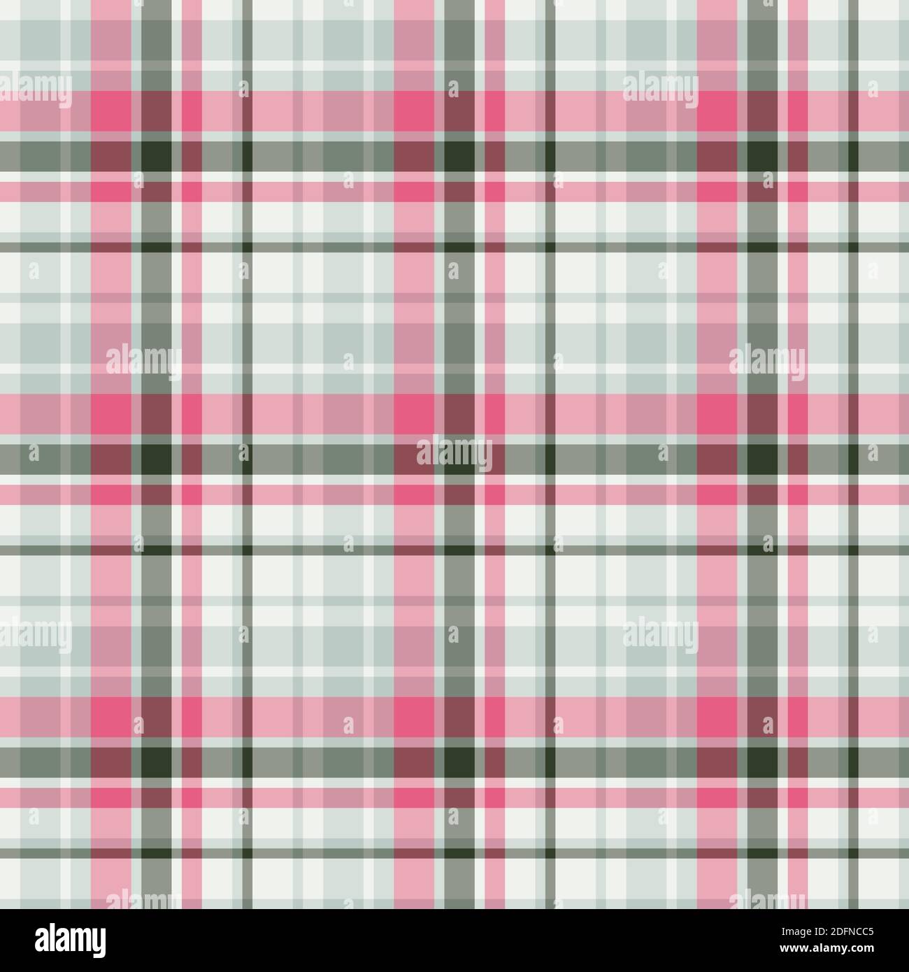 Check plaid seamless pattern. Vector background of textile ornament ...