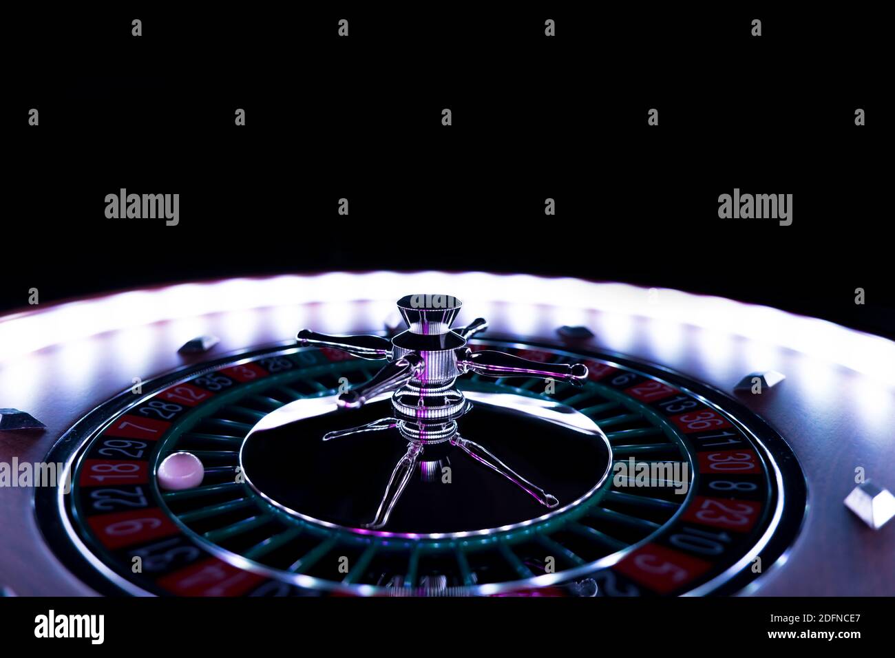 Roulette wheel close up at the Casino - Selective Focus Stock Photo - Alamy