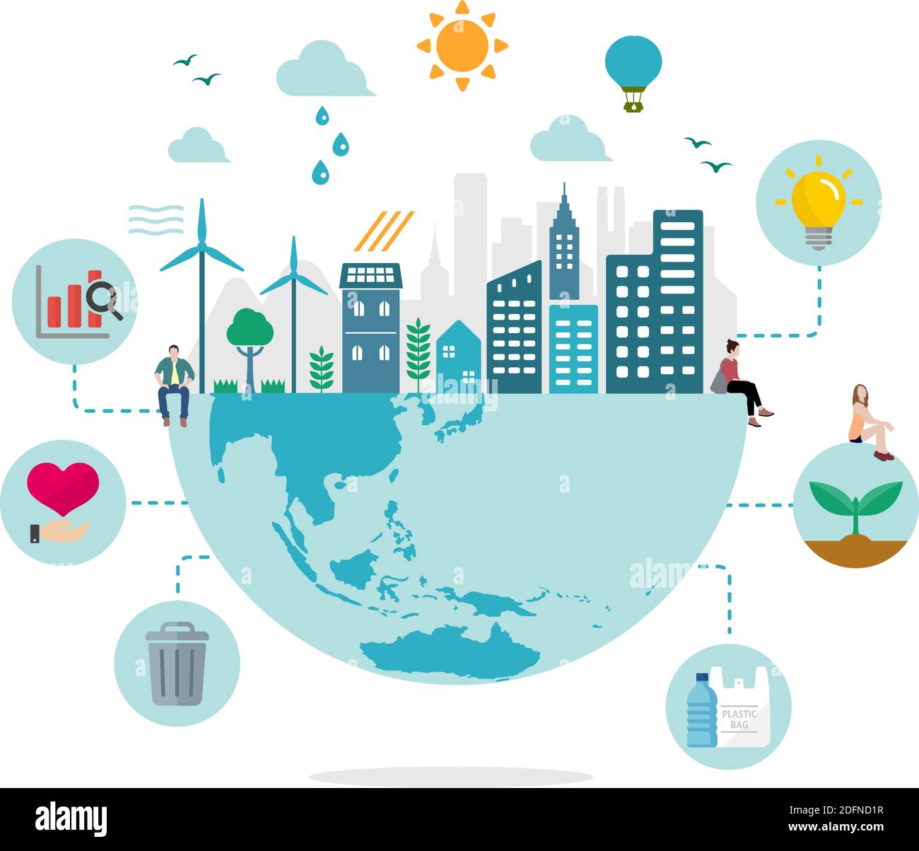 Ecology illustration hi-res stock photography and images - Alamy