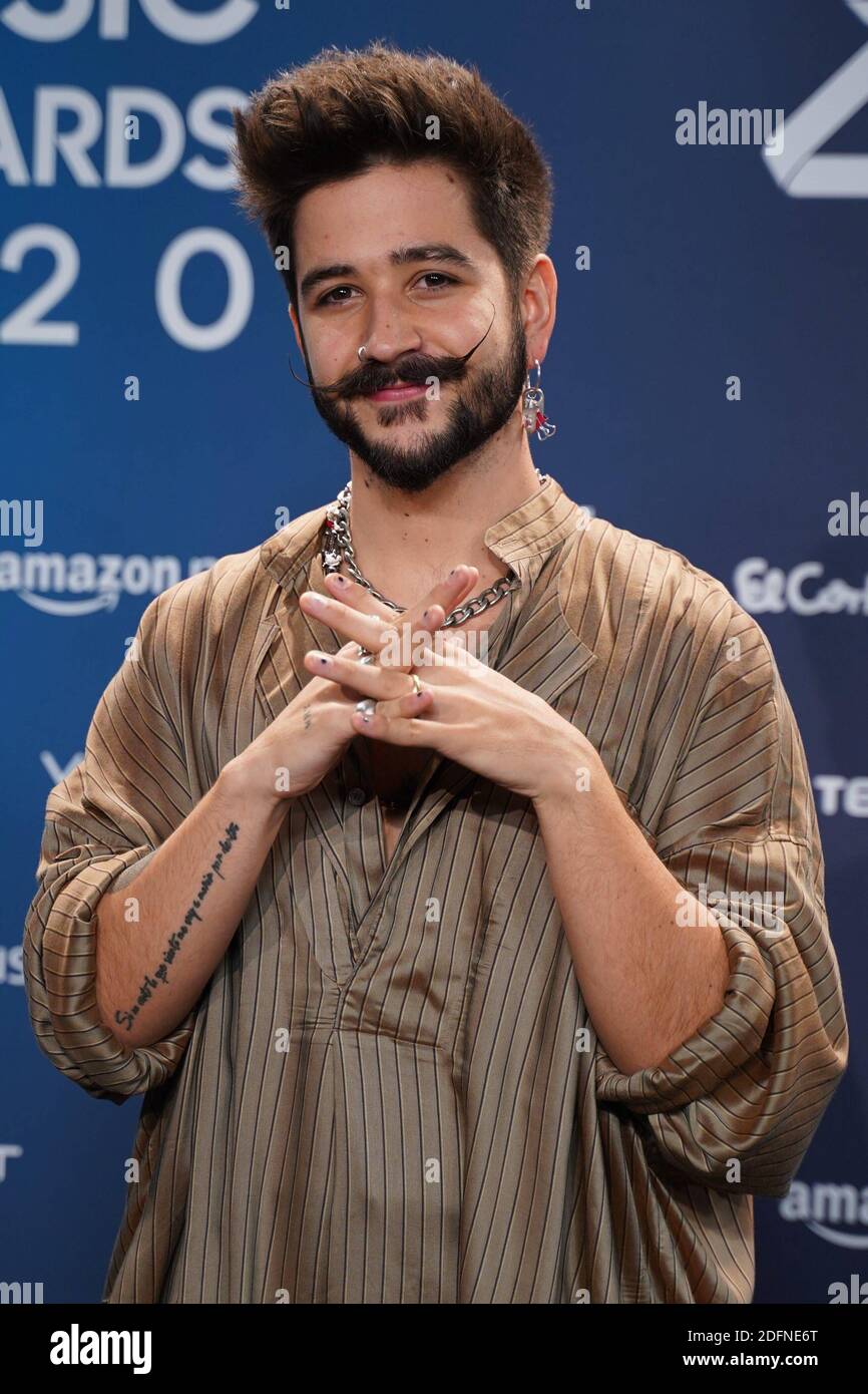 Camilo at photocall for 40 Principales awards in Madrid on Saturday 05 ...