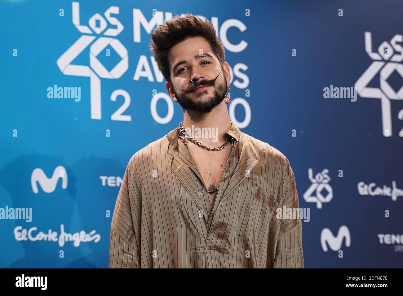 Camilo at photocall for 40 Principales awards in Madrid on Saturday 05 ...
