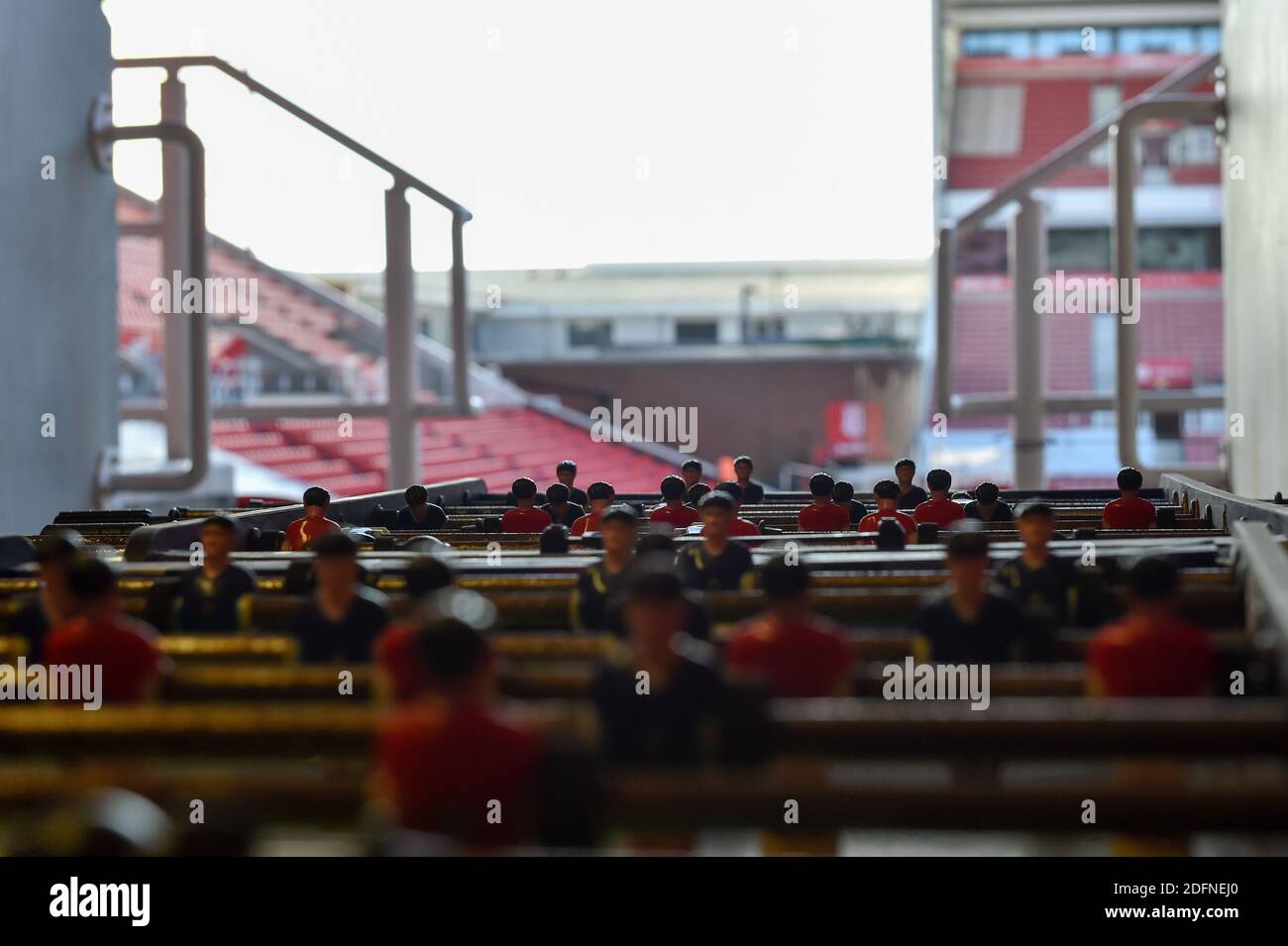 Football terrace stand empty as games remain behind closed doors. A ...