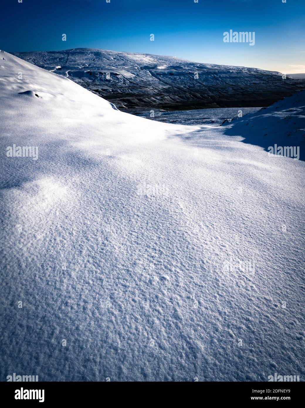 Clean Snow Field in Langstrothdale, Yorkshire Dales Stock Photo - Alamy
