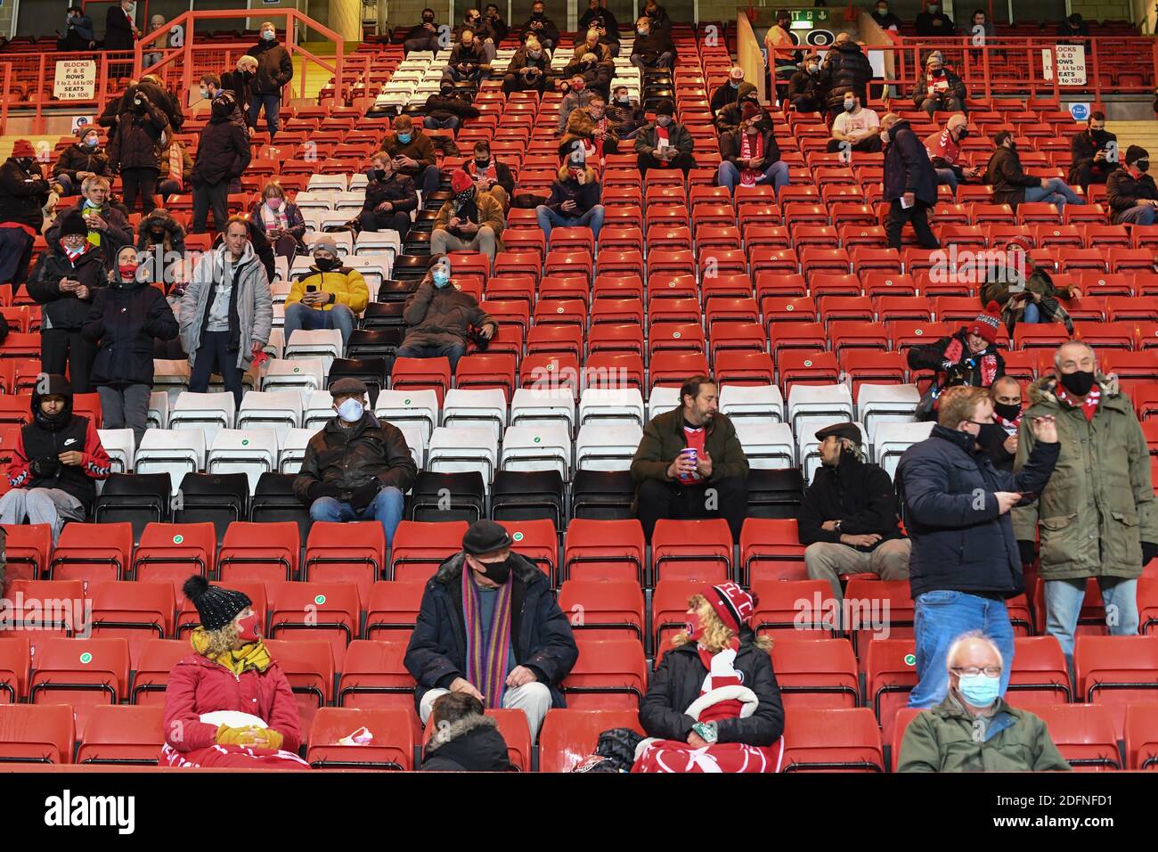 Fans inside the stadium ahead of ko Stock Photo - Alamy
