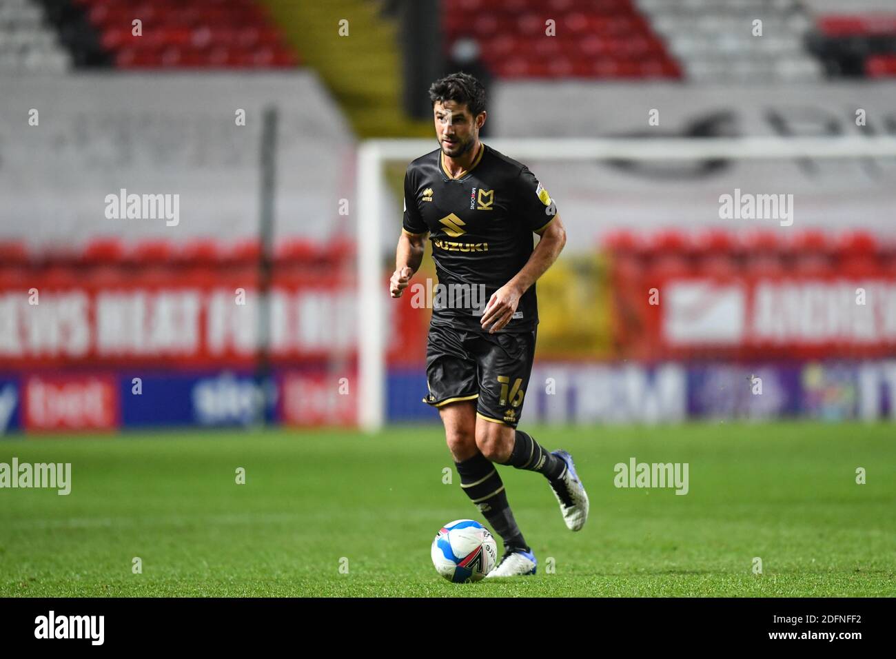 Andrew Surman #16 of Milton Keynes Dons with the ball Stock Photo - Alamy