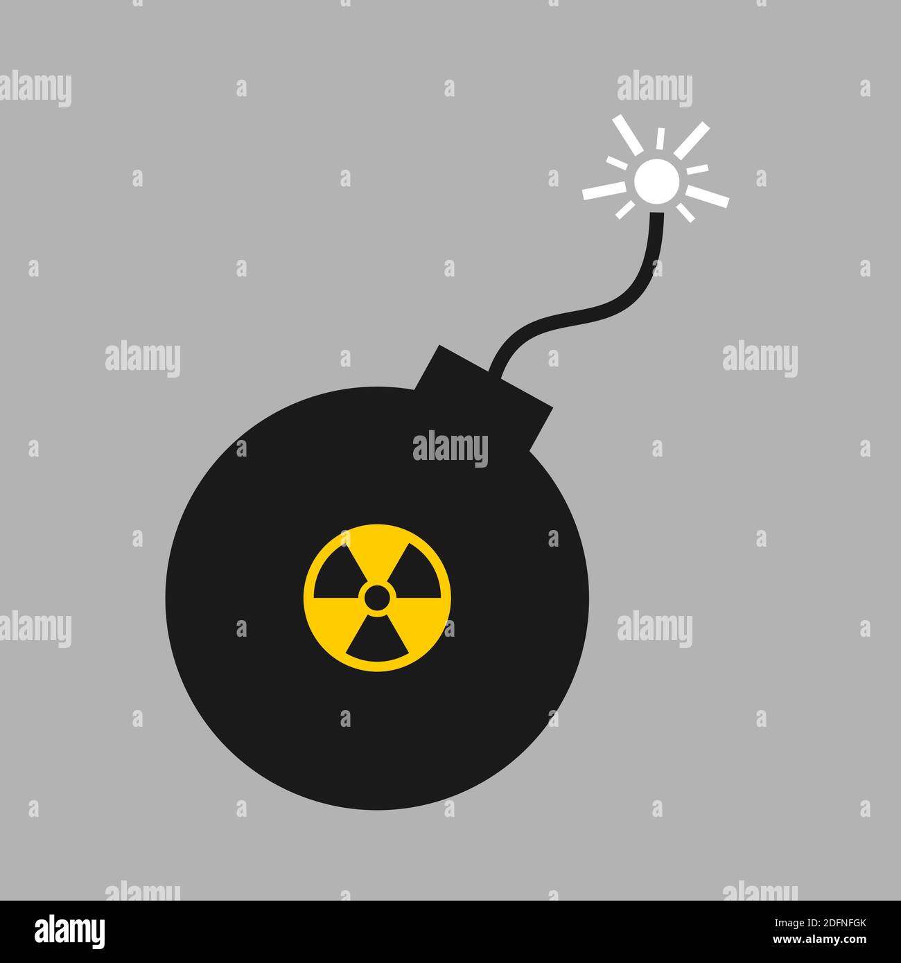 Nuclear and atomic bomb - weapon and exposive of mass destruction. Old ...