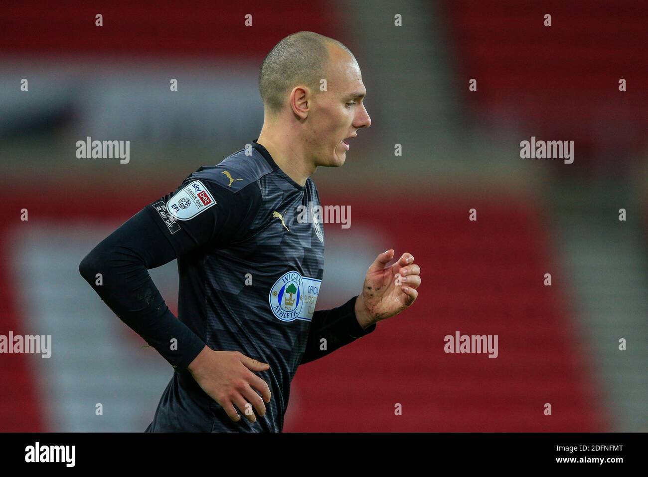Kal Naismith #7 of Wigan Athletic during the game Stock Photo - Alamy