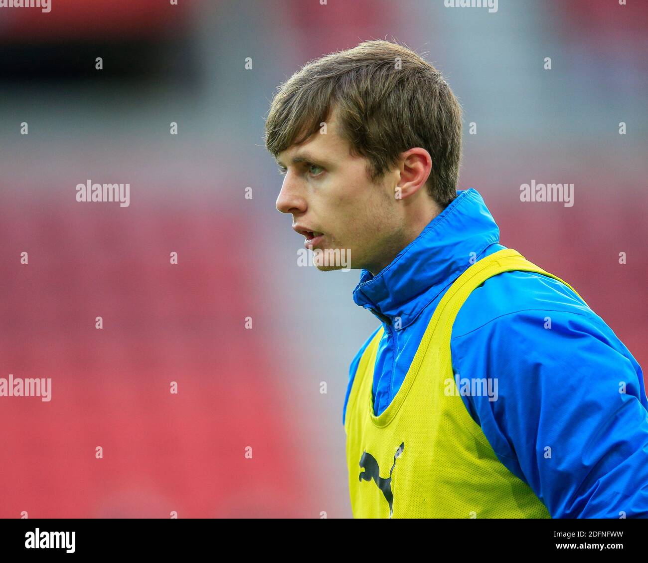 Chris Merrie #23 of Wigan Athletic during the pre-game warmup Stock ...