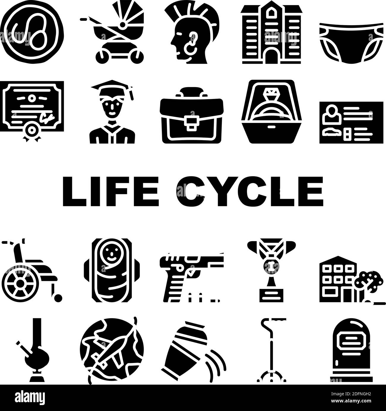 Life cycle of building Black and White Stock Photos & Images - Alamy