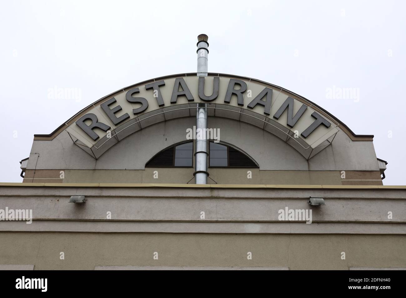 Sign cafe bar diner urban building city hi-res stock photography and ...