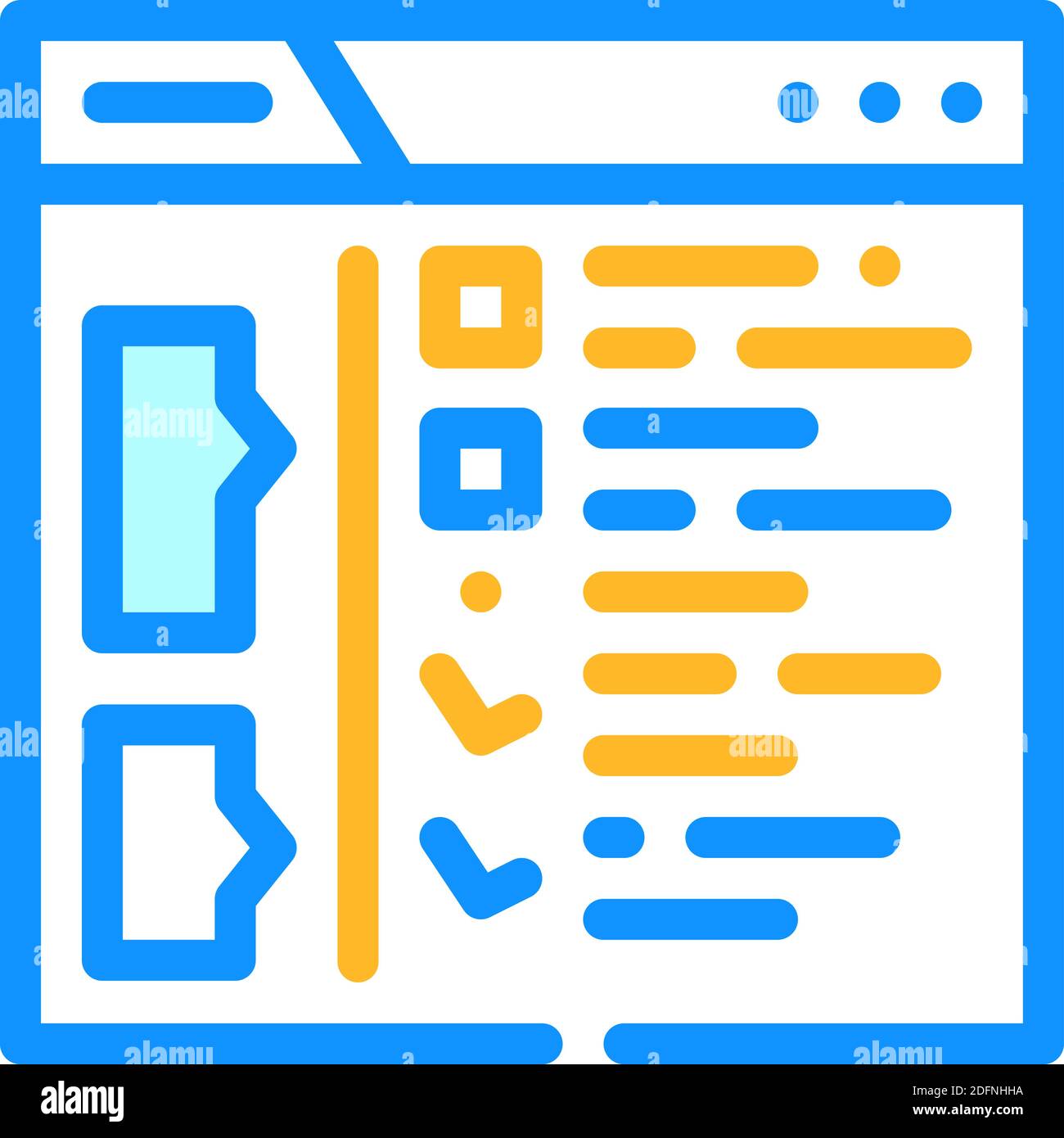 checklist tasks color icon vector illustration color Stock Vector Image ...