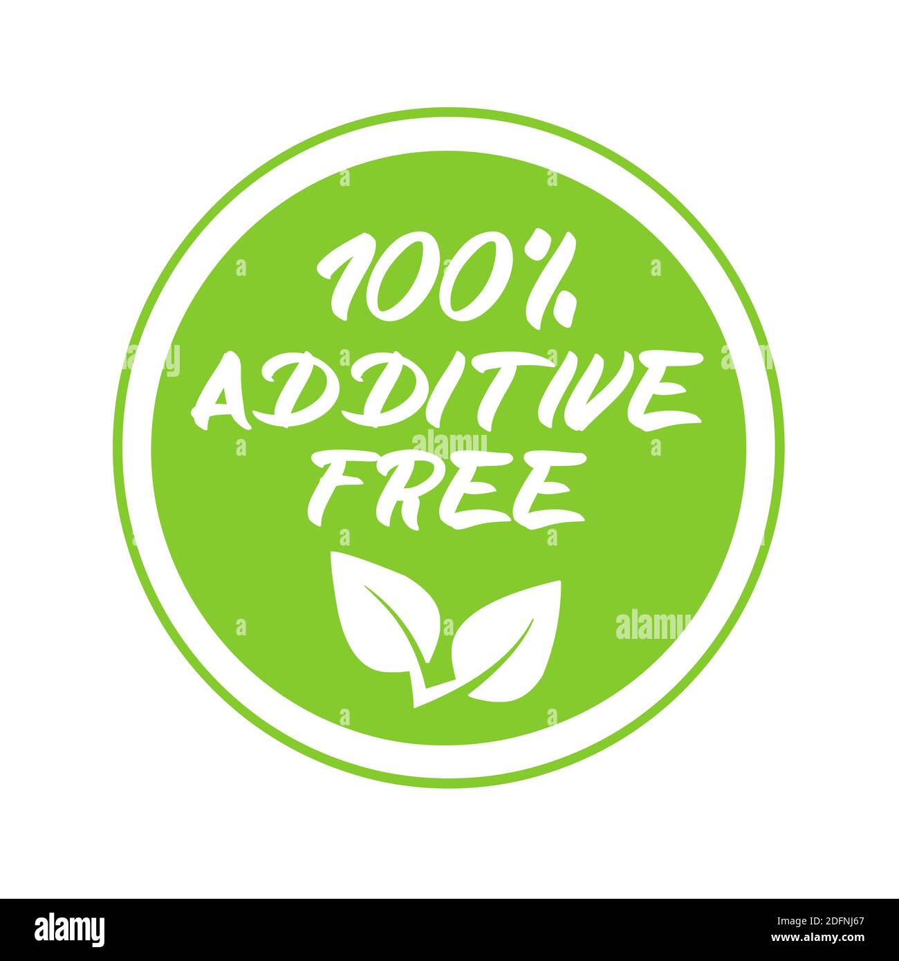 100% additive free symbol Stock Photo - Alamy