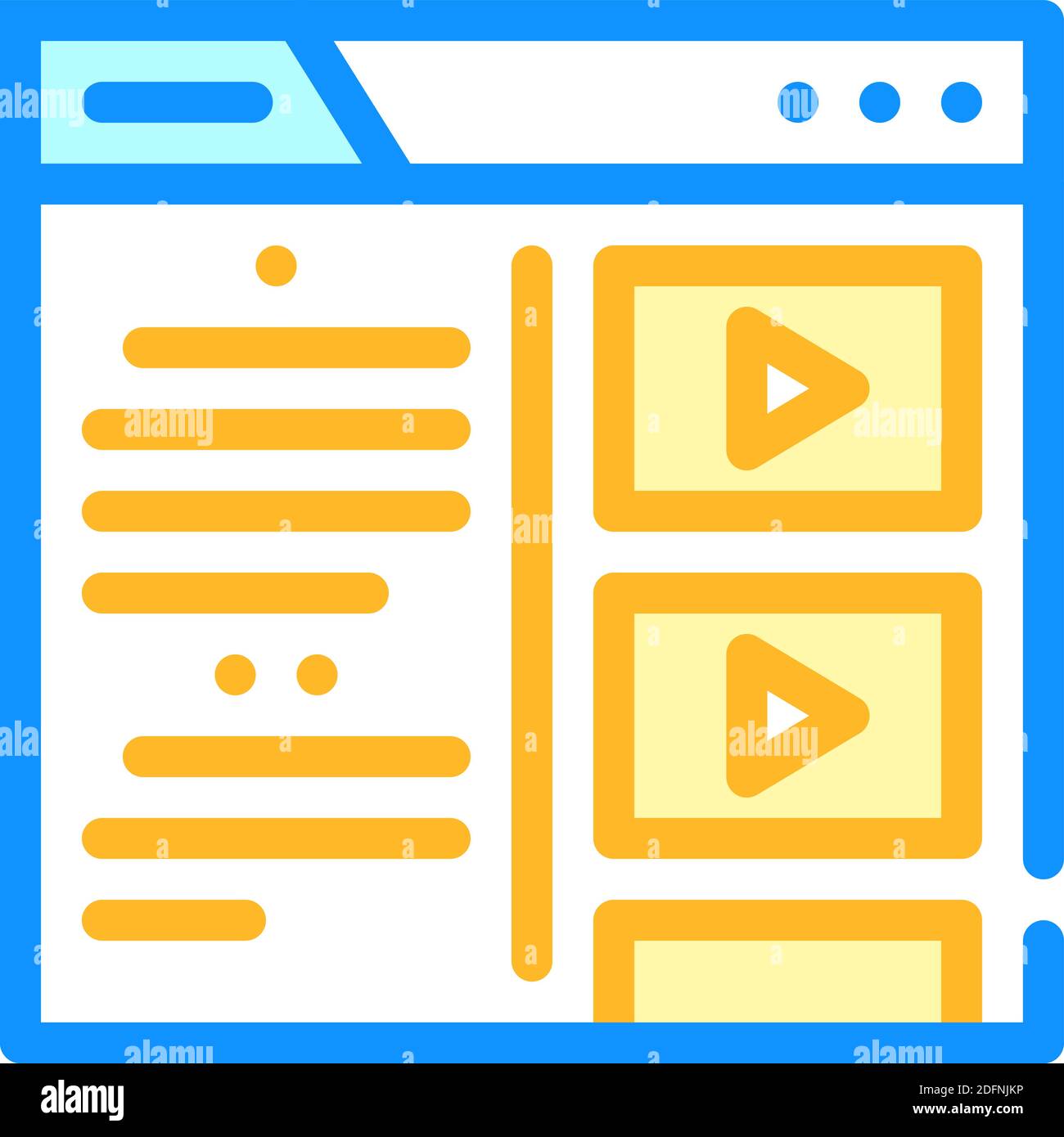 Video courses color icon hi-res stock photography and images - Alamy