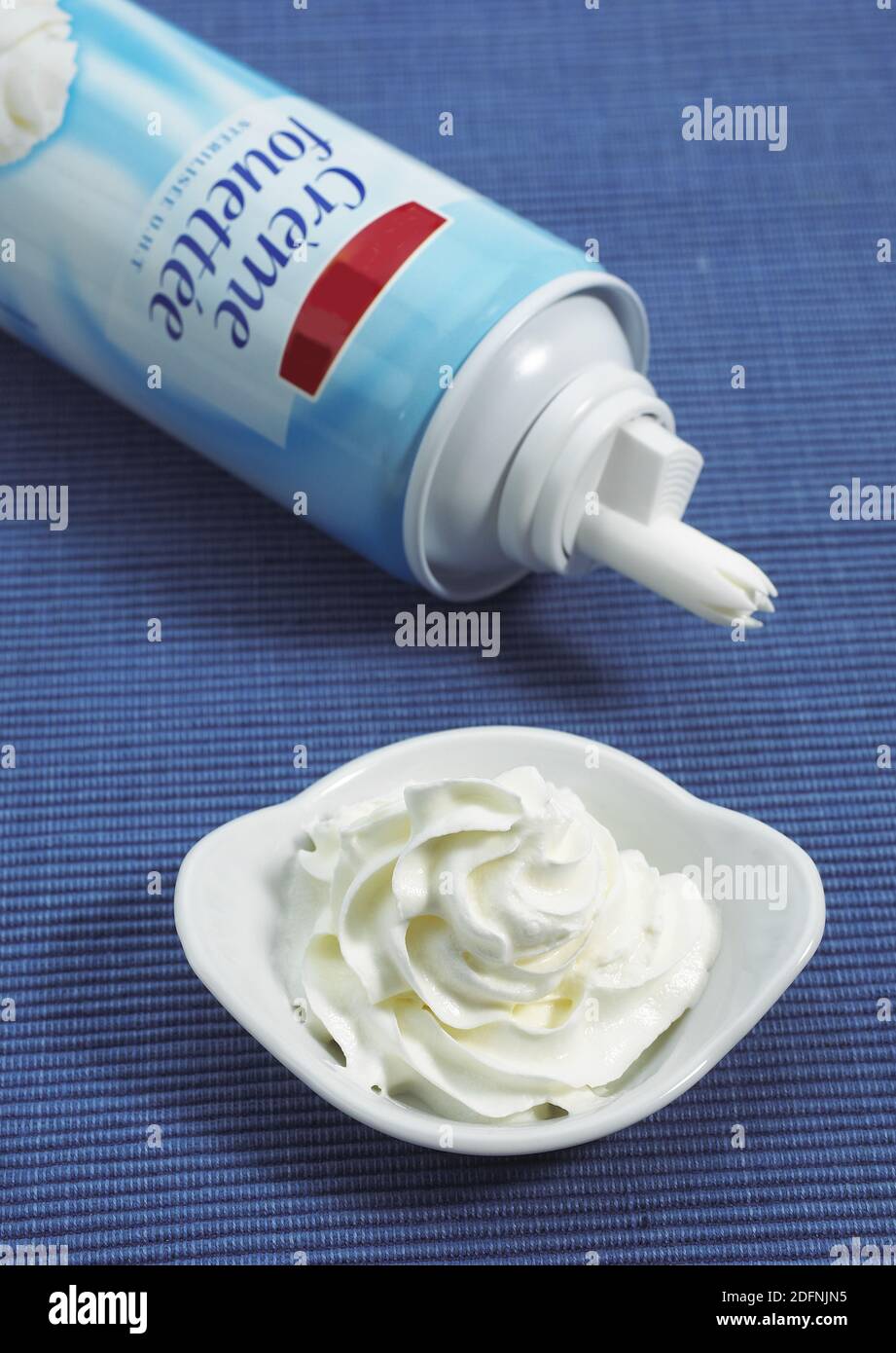 Whipped Cream Bomb Stock Photo - Alamy